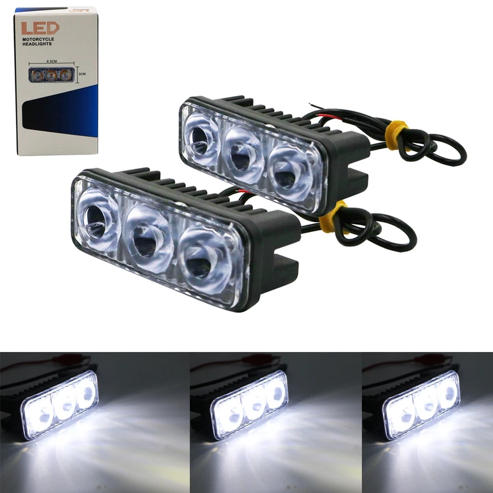 1pcs-DC12V-High-3LED-Work-Light-Car-DRL-Driving-Lamp-DRL-Daytime ...
