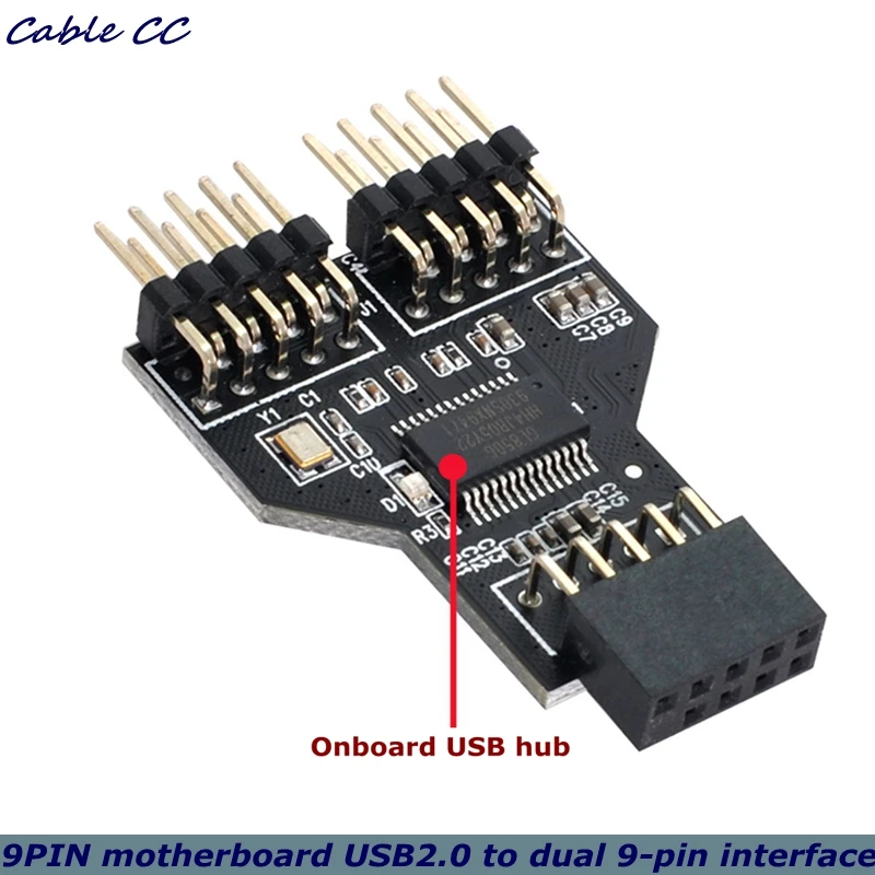 Motherboard-USB-9Pin-interface-connector-splitter-1-to-2-expansion ...