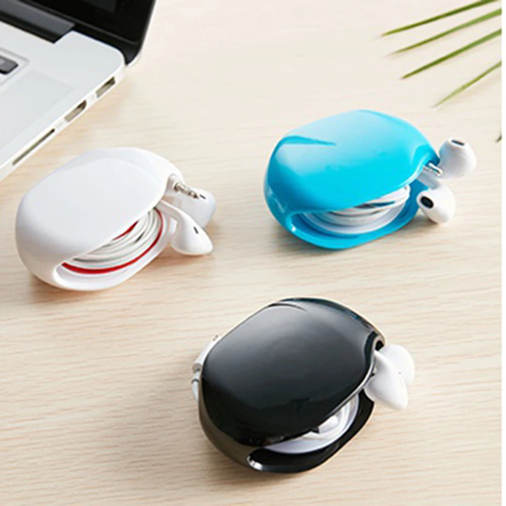 Earphone Winder Mobile Phone Data Cable Storage Box Portable Automatic ...