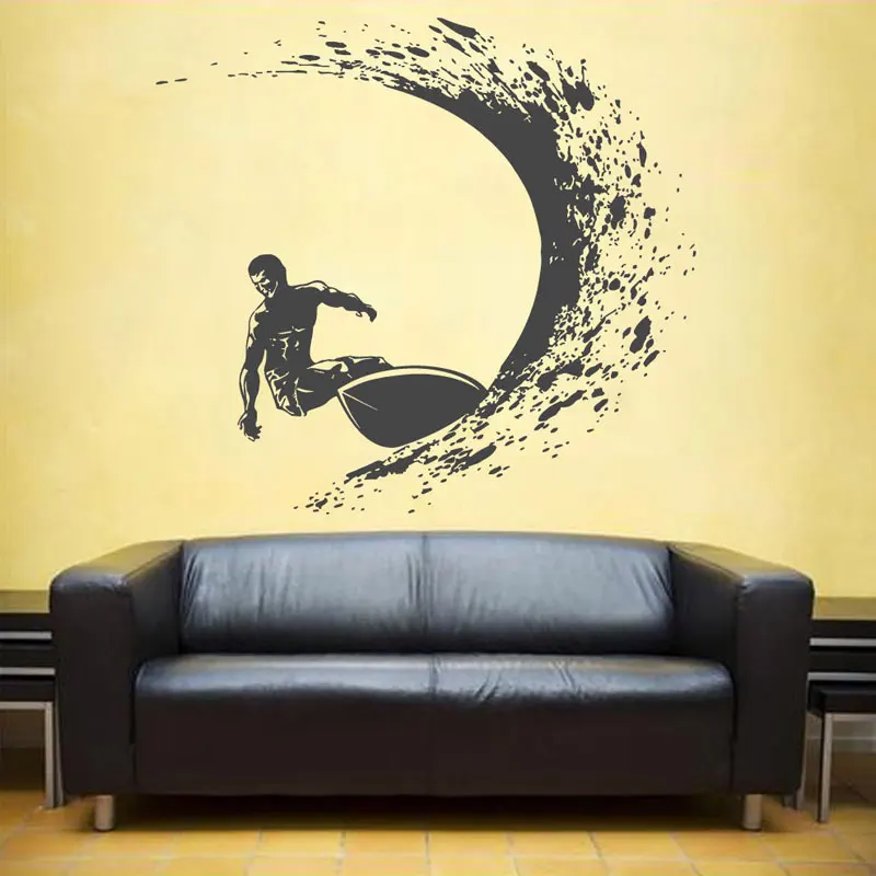 Home & Living Home Décor Wall Decals & Murals Surfing Is A Reflection ...