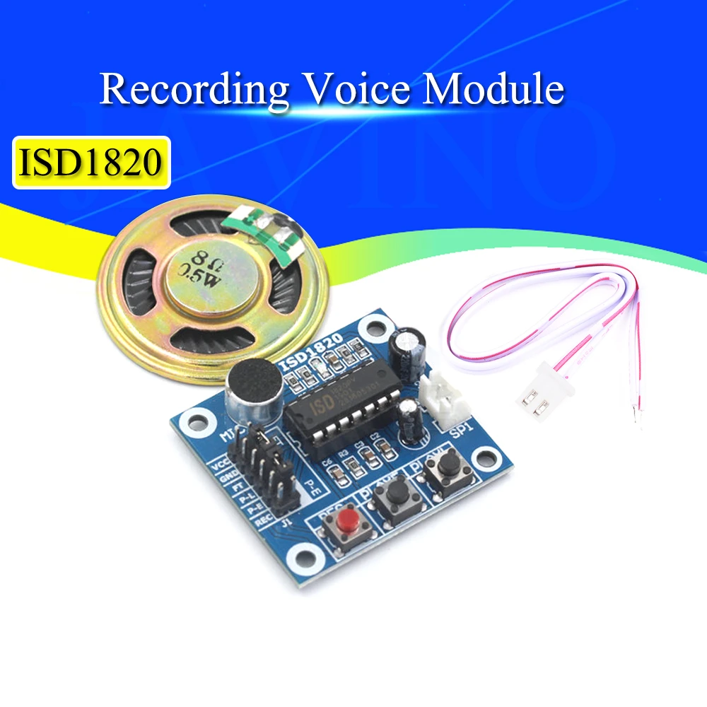 ISD1820 Voice Recording Playback Module Recorder Board With Loudspeaker ...