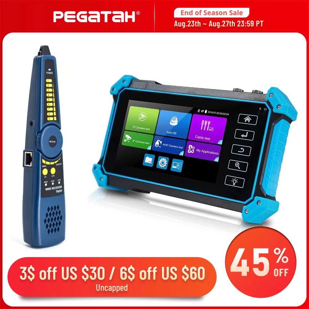 Pegatah CCTV tester camera Mini monitor IPC 4K Portable monitor HDMI ...