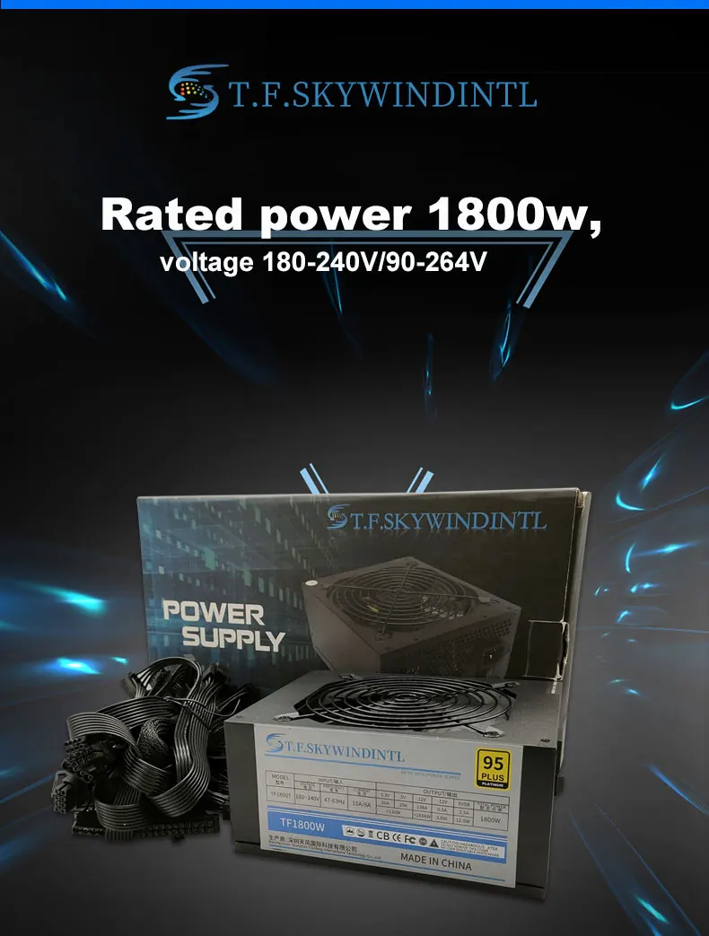 1800W ATX Computer Switch Power Supply PSU 1600W Power Supply Switching ...
