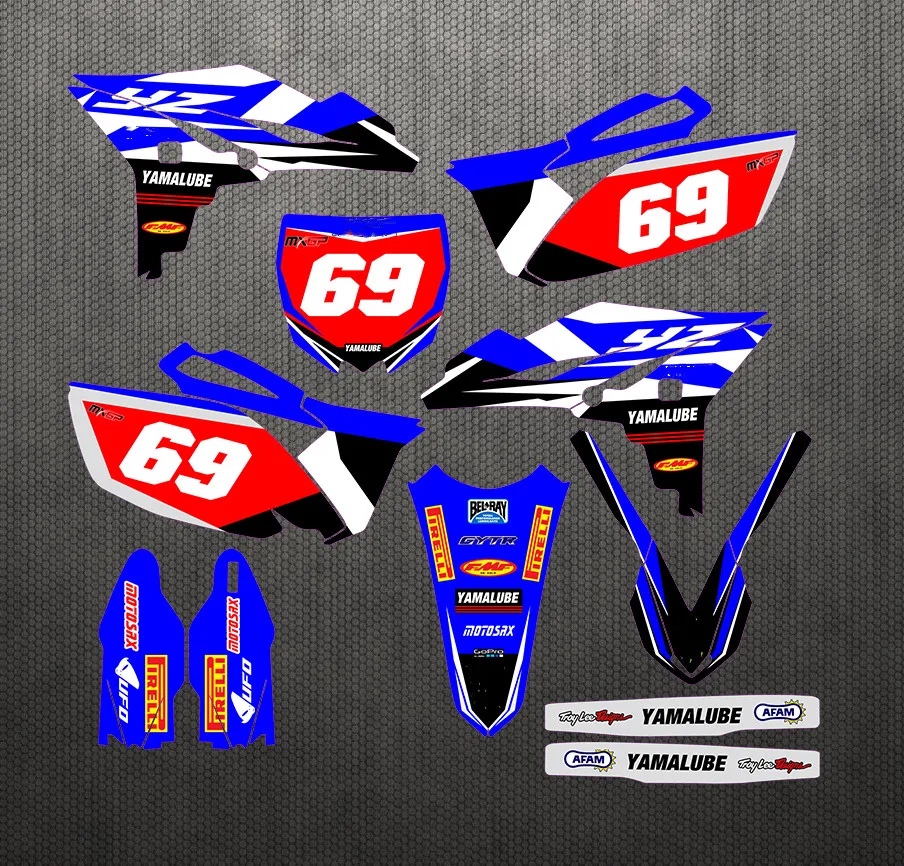 For YAMAHA 250 YZF 2013 2010 Free custom 3M Stickers Decals Graphics ...