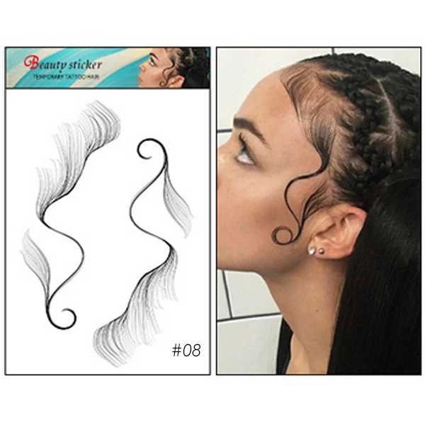 Temporary Tattoo Edges Hair ( 4PCS ) - Worth Buy Store
