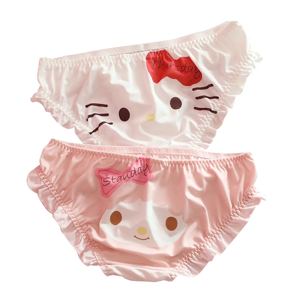 귀여운 팬티 귀여운 소녀 코튼 고양이 강아지 프린트 로터스 리프 반바지 코스프레 성인용 팬티 드문 여름 Ddlg 기저귀