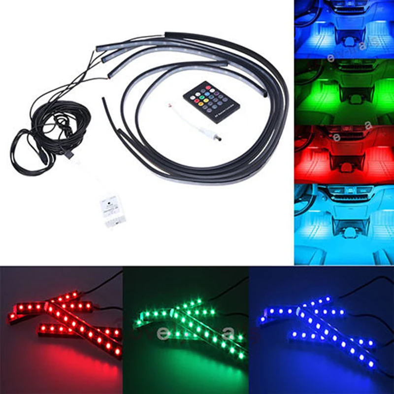 Rgb Auto Car Led Chassis Underbody Glow Interior Car Atmosphere Light ...