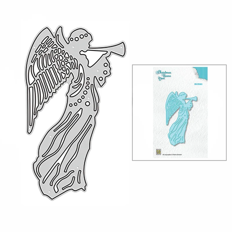 2021 New Beautiful Angel Metal Cutting Dies for DIY Scrapbooking ...