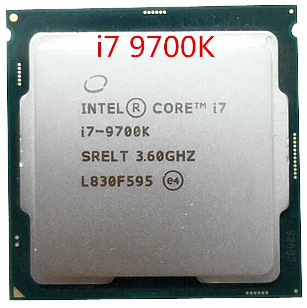 Intel Core I7-9700k I7 9700k 8 Cores Up To 3.6 Ghz 300 Series 95w ...