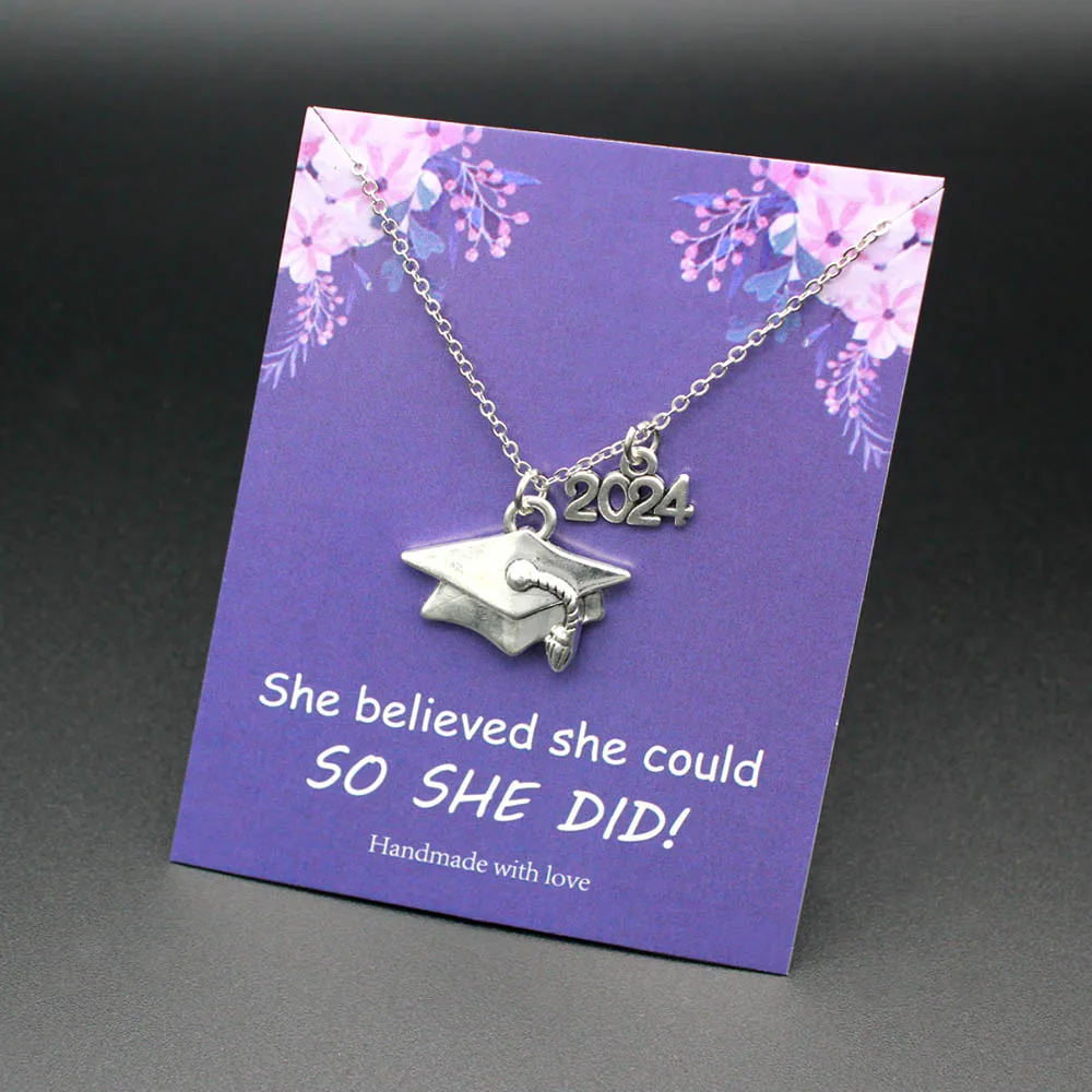 Graduation-Senior-Graduate-2022-2024-Chain-Necklaces-Square-College-Cap ...