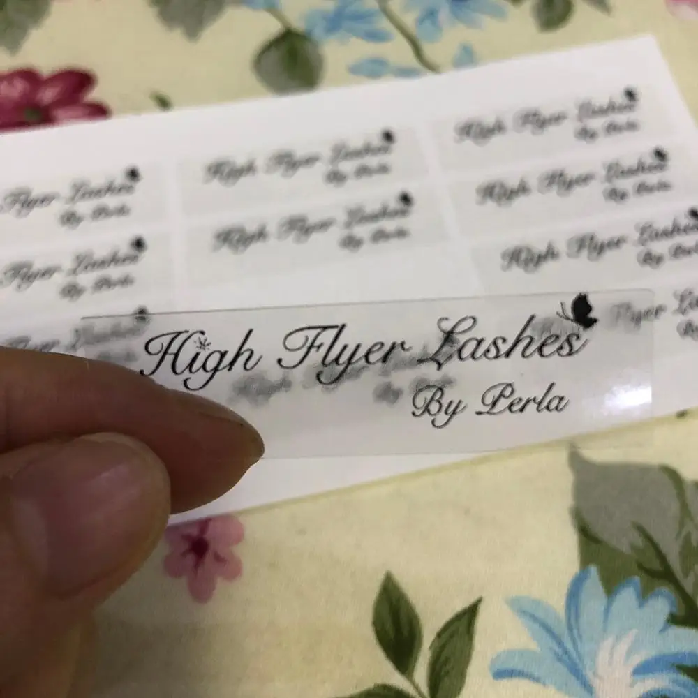 Waterproof Clear Transparent rectangular Custom Sticker with rectangle ...