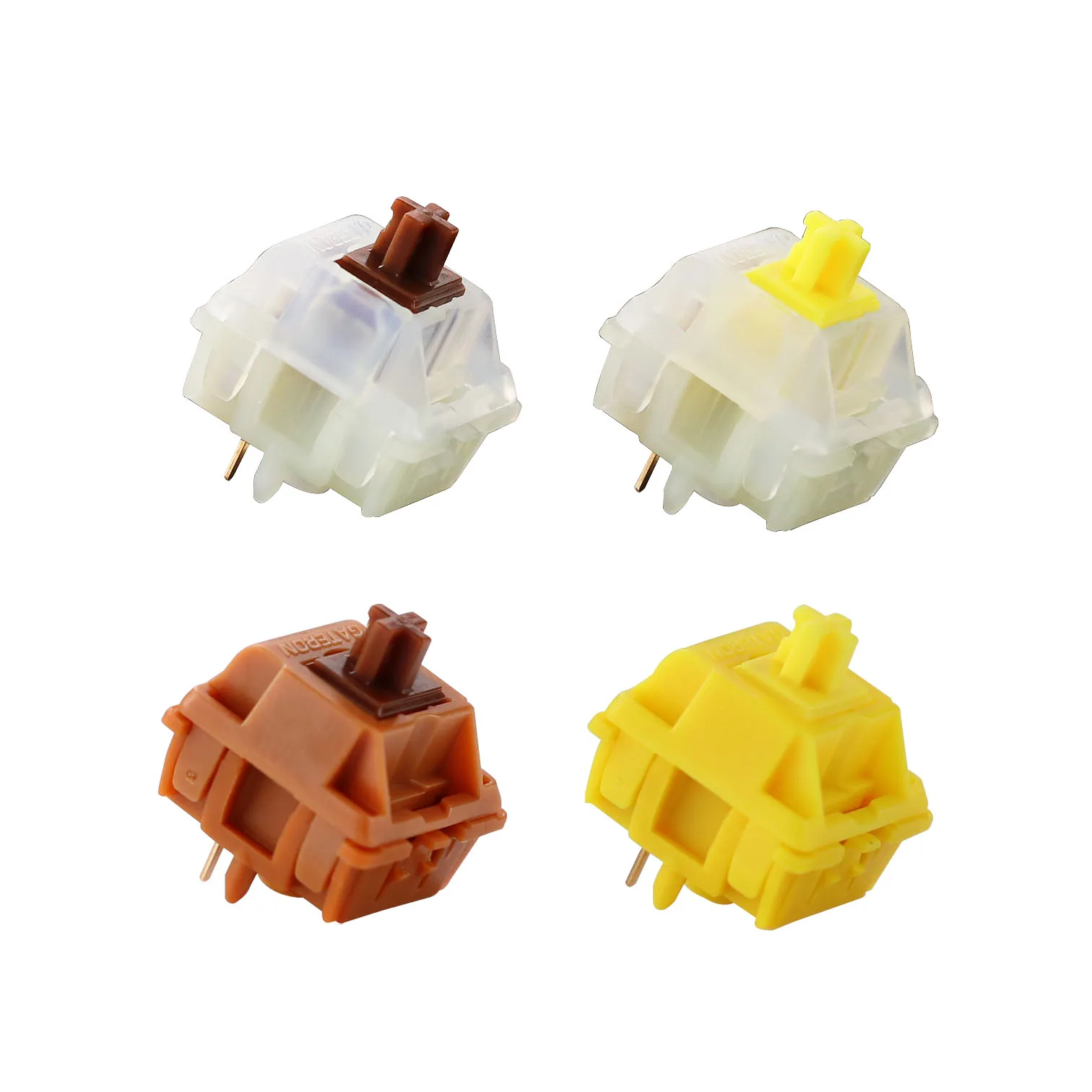 Gateron Cap Switches Cap Milky Yellow Golden Brown Switch Factory ...