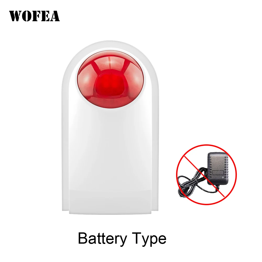 Flash-Alarm-Wireless-Outdoor-Siren-With-130db-Volume-Battery-Version-To ...