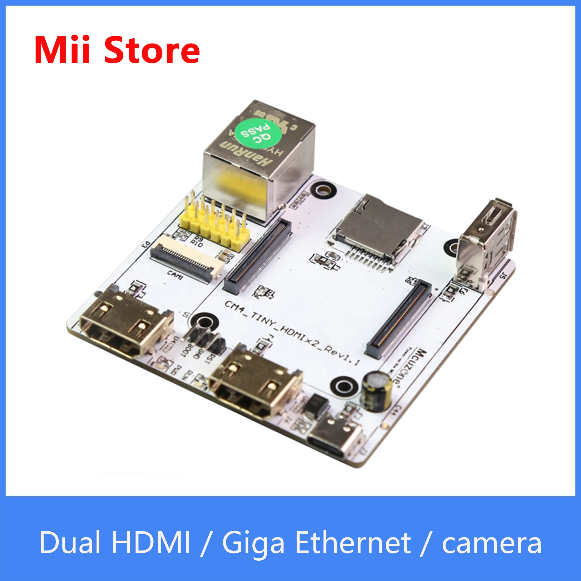 Raspberry-Pi-Compute-Module-4-RPi-CM4-Tiny-Expansion-board-Dual-HDMI ...