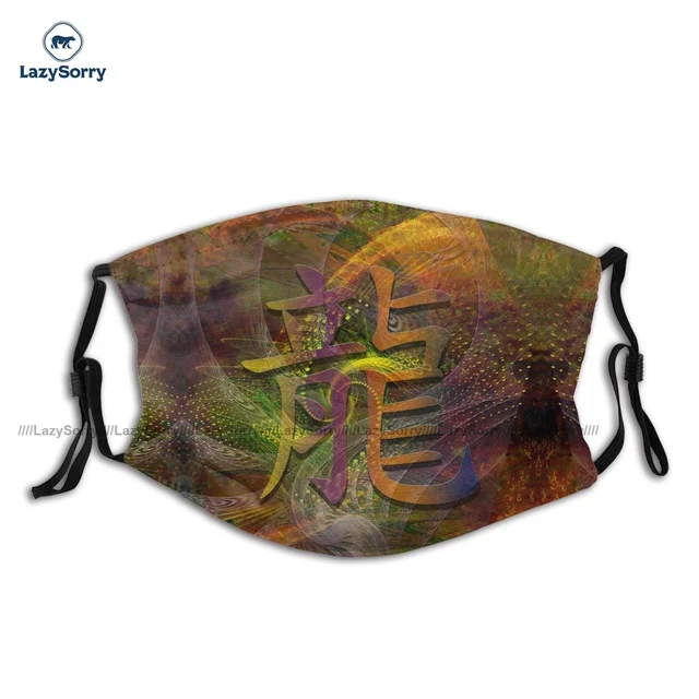 Wholesale Reuse Kanji Face Mask Cute Cloth Adults Mouth Facial Mask ...