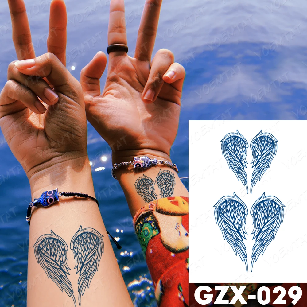 Angel Wing Tattoo On Wrist