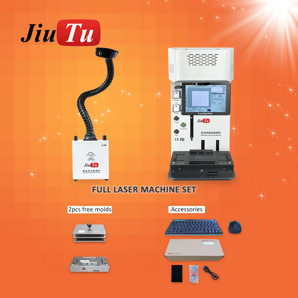 Laser Cut Machine For Iphone 12 12pro Max Back Glass Removal With Fume ...