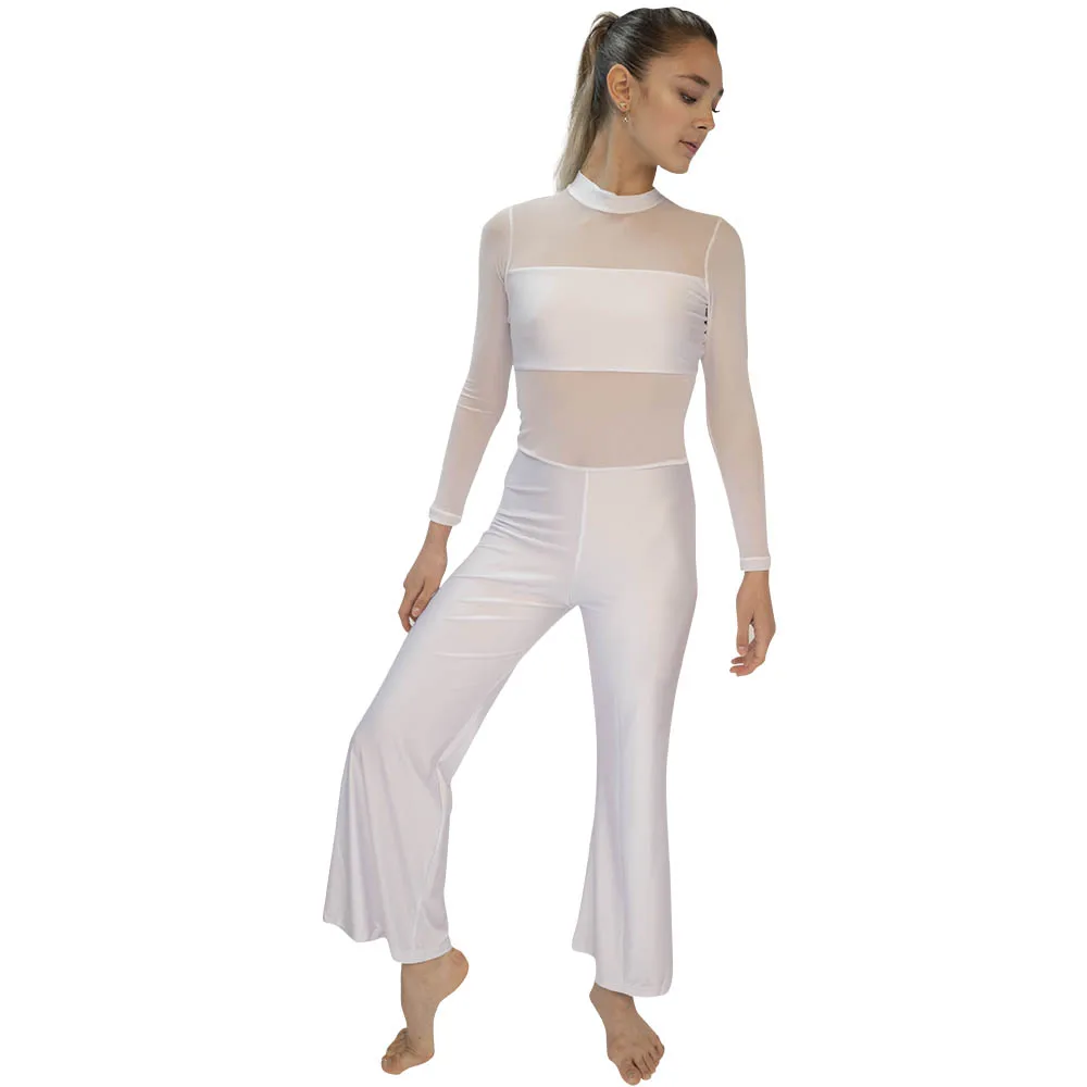 Nylonlycra-Mesh-Long-Sleeves-Turtleneck-Dance-Unitards-Gymanstics-Long ...