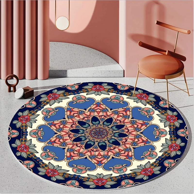 Rugs Floor & Rugs Home Decor Popular Rug Colourful Round Rug Living ...