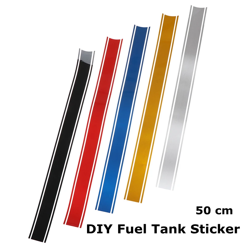 50cm Car sticker DIY Motorcycle Fuel Tank Sticker Racer Stripe ...