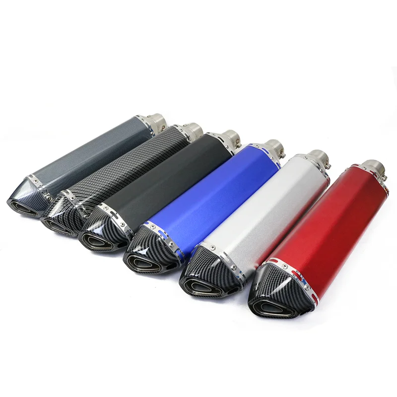 Slip On 470mm Universal Motorcycle Exhaust Pipe Escape Moto Muffler ...