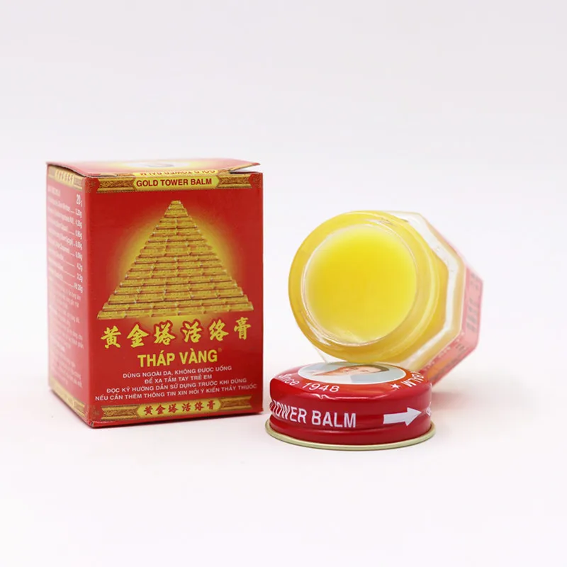20g Vietnam Gold Tower Balm Active Cream Relieve Pain of Muscles ...