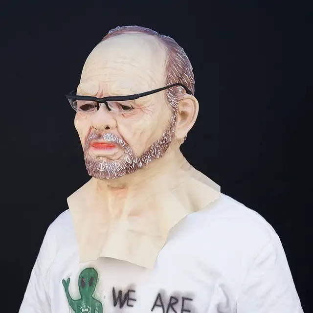 Halloween Old Man Scary Cosplay Full Head Mask - AllCosplay.com