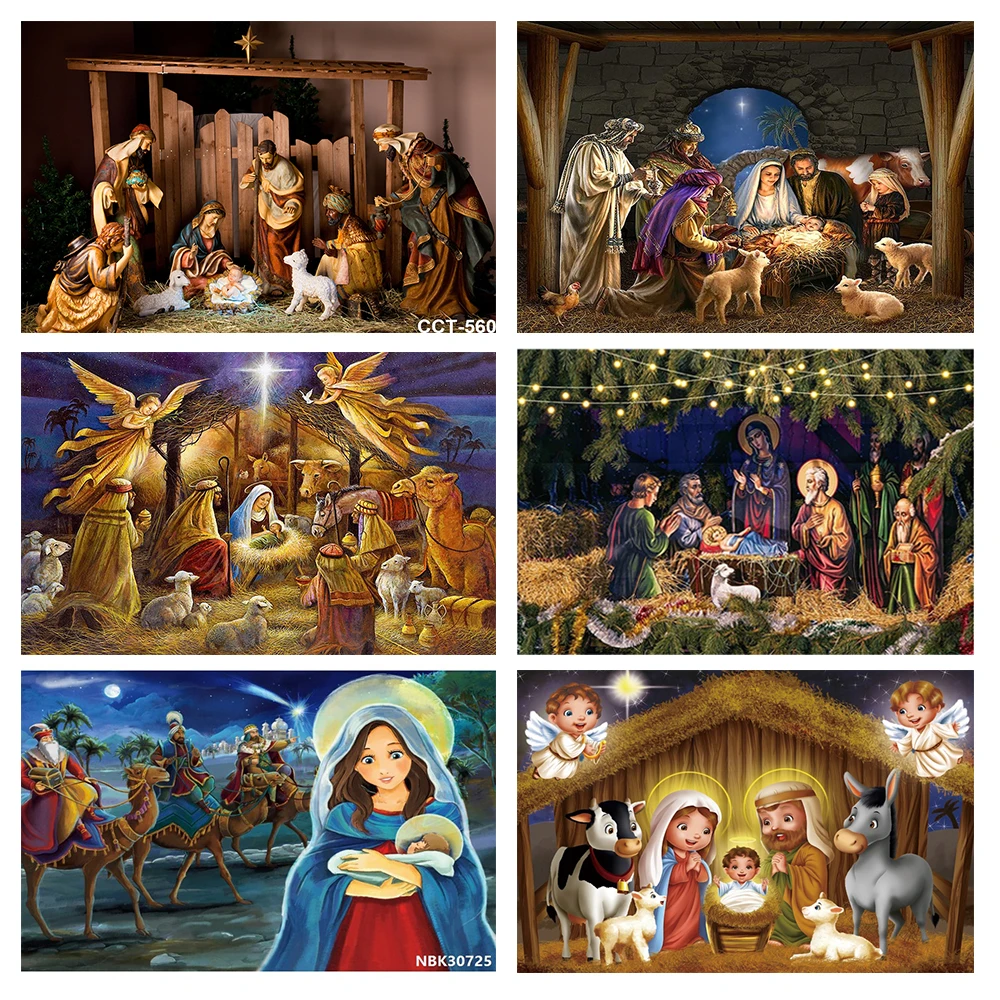 Nativity Backdrop Scene
