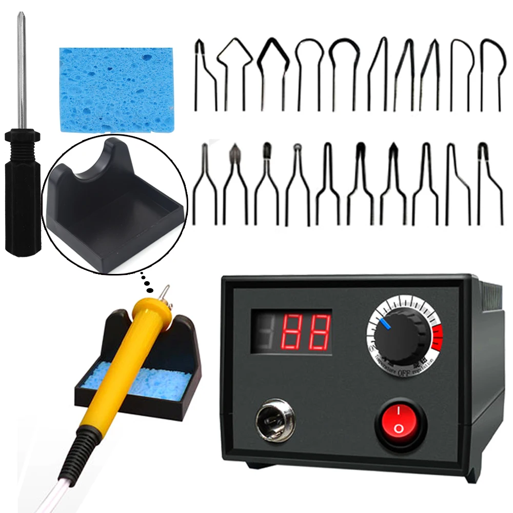 30W-Adjustable-Temperature-Wood-Burner-Pyrography-Pen-Burning-Machine ...