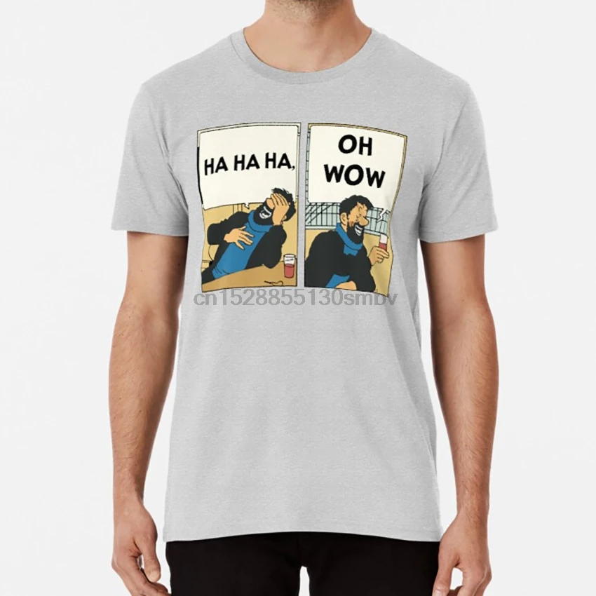 Tintin Captain Haddock Oh Wow T shirt captain haddock haddock captain ...