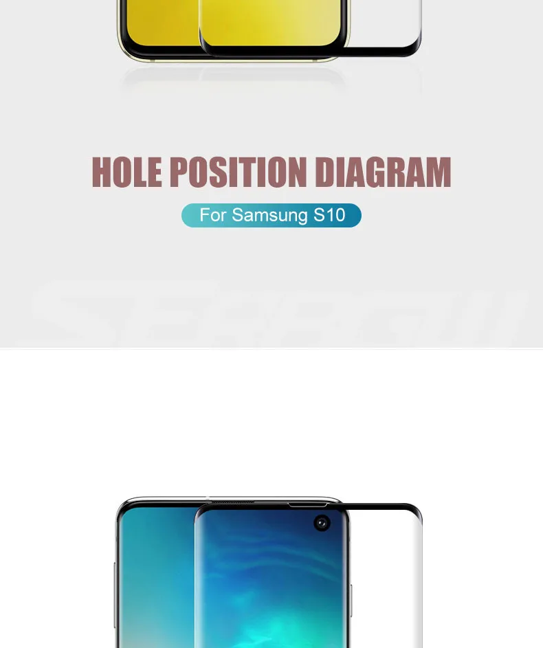 30D закаленное стекло с закругленными краями для samsung Galaxy S10 S9 S8 Plus S10e A6 A8 S7 ...