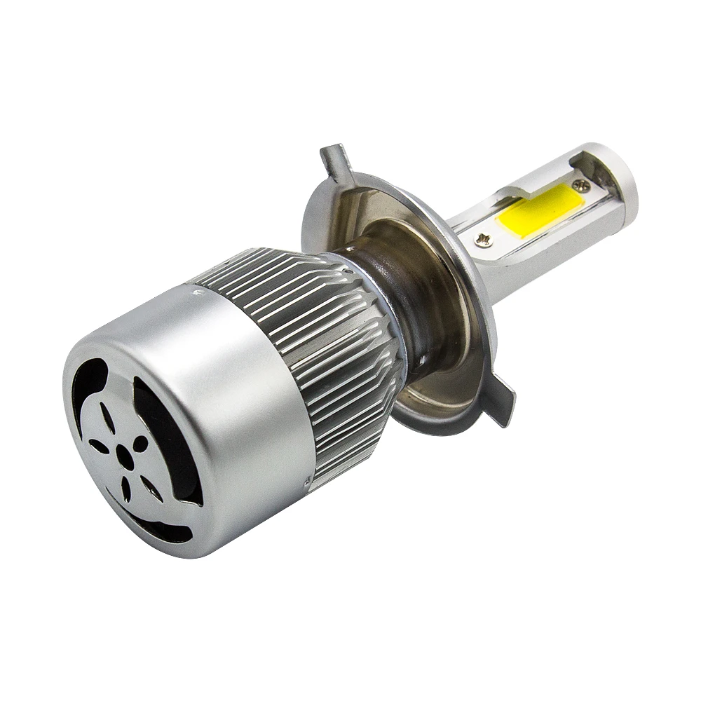 For You 36W H4 hi / Lo led bulbo care Faro 3800lm super bright 9003 HB2 ...