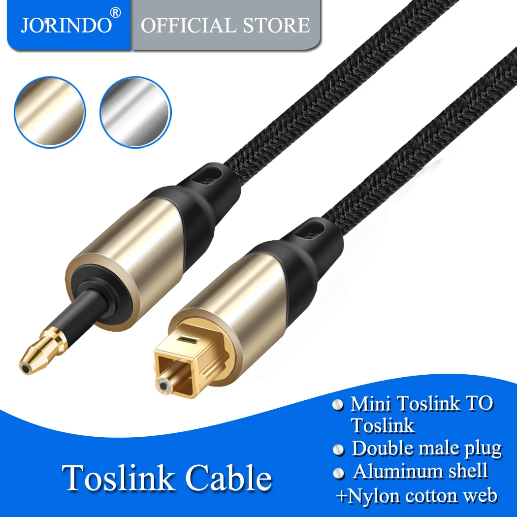 JORINDO Toslink Male to Mini Toslink Male Digital SPDIF Audio Optical ...