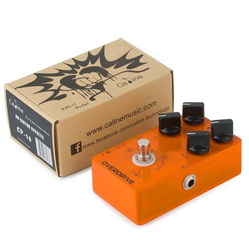 オレンジ Caline CP-18 Overdrive Guitar ペダル Pre AMP ペダル Orange (オレンジ ...