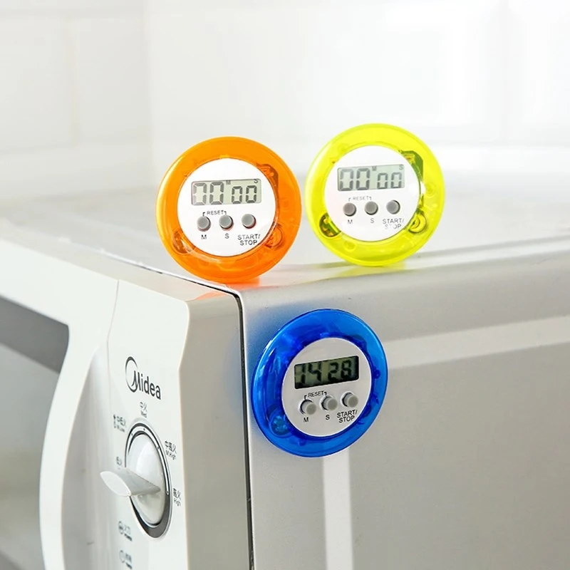 Multi Plastic Kitchen Timer Round Electronic Timer Kitchen Countdown ...