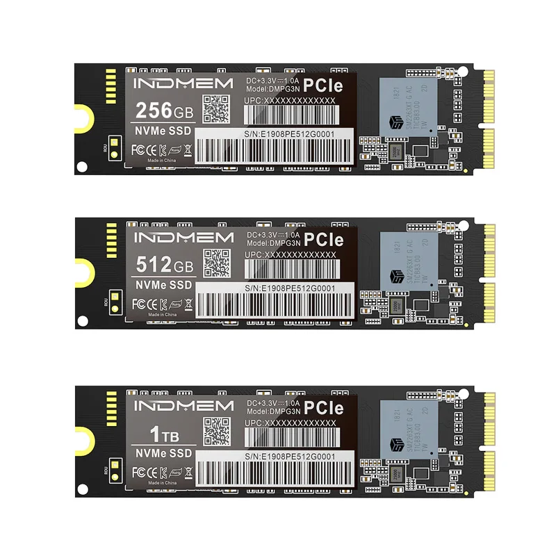 INDMEM disco duro NVMe M.2 para Mac/MacBook Air/Macbook Pro, 256GB ...