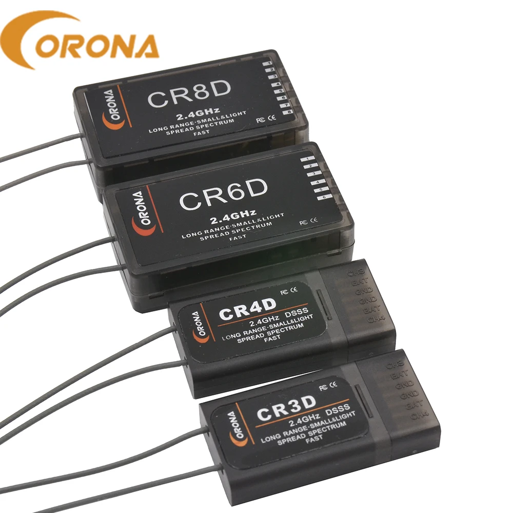 Corona Cr3d/cr4d/cr6d/cr8d 2.4ghz 3ch ~ 8ch Receiver (v2 Dsss ...