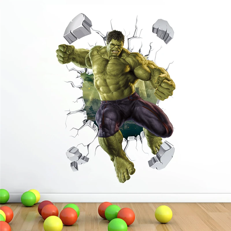 Hulk Breaking Through Wall