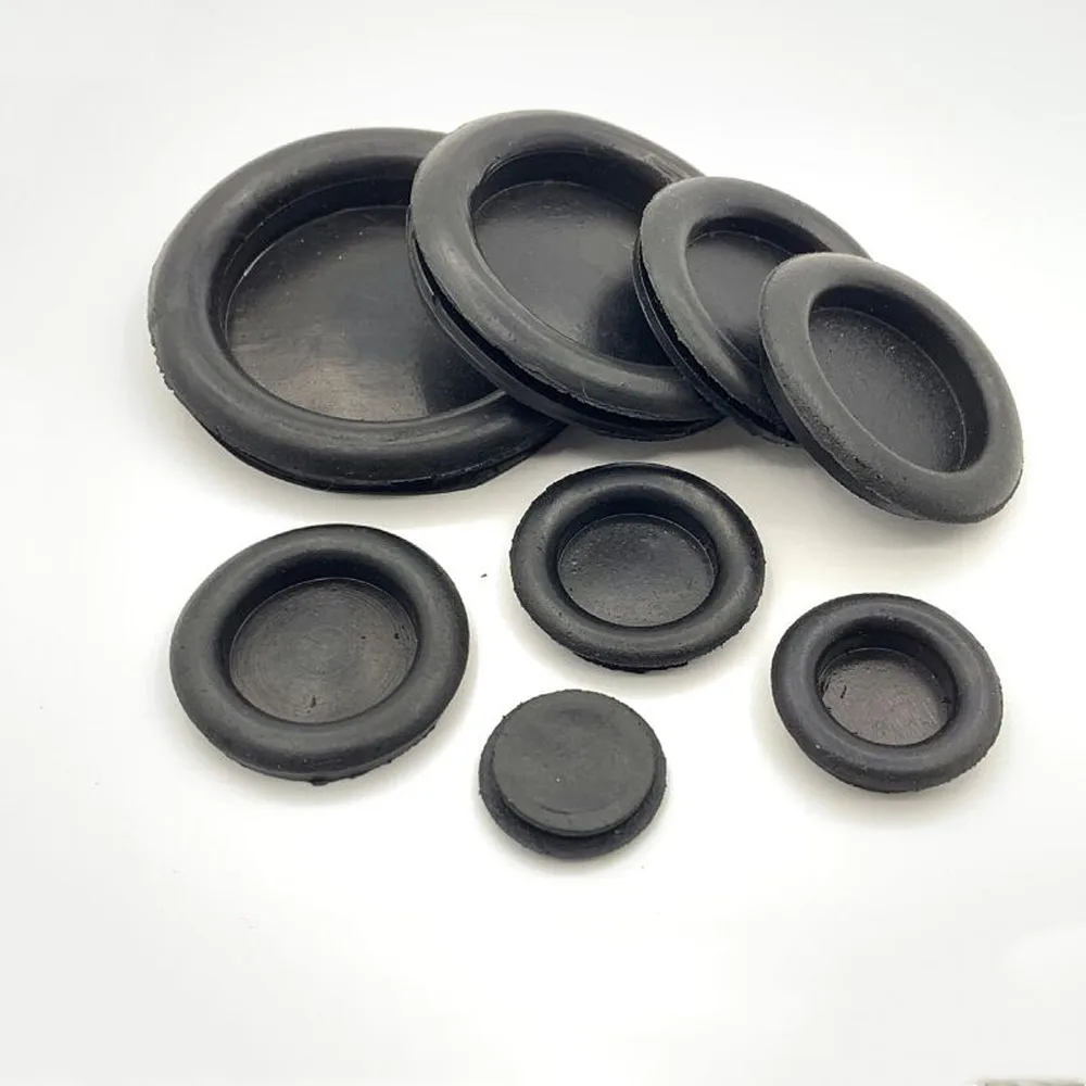 200PCS-1LOT-single-sided-closed-plastic-Grommet-rubber-Wiring ...