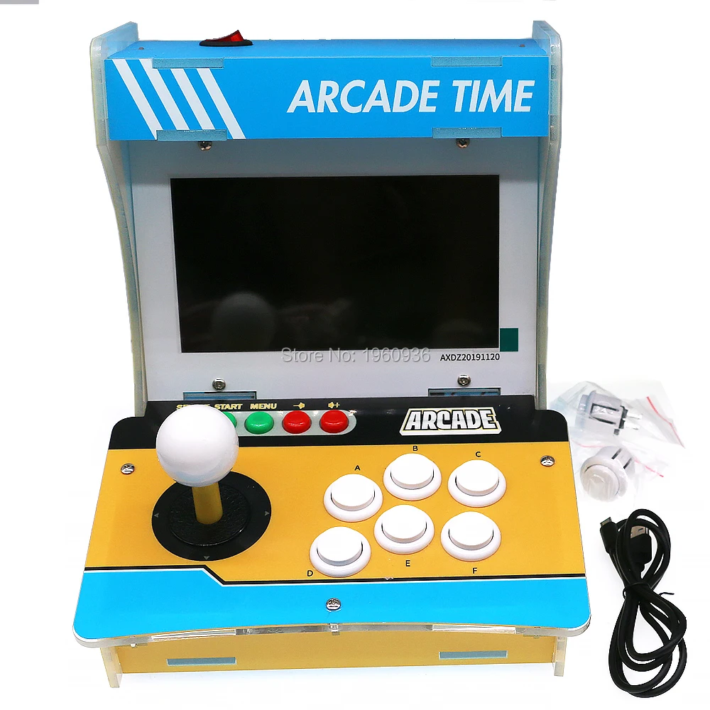 Acrylic-Bartop-Mini-Arcade-Machine-7-Inch-LED-Screen-Fighting-Stick ...