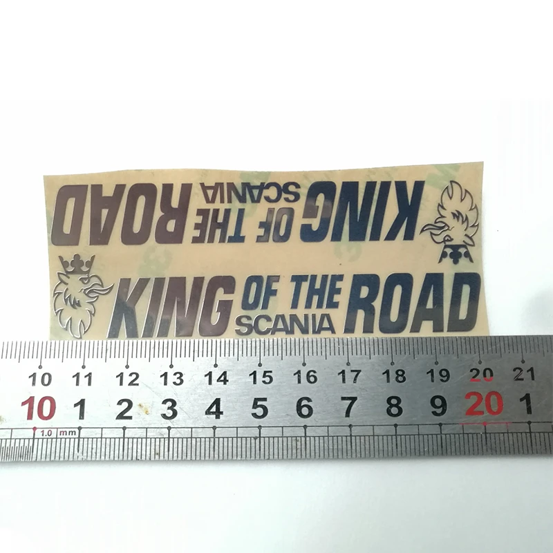 Metal Stickers Road King Paster for 1/14 Tamiya RC Truck Car SCANIA ...