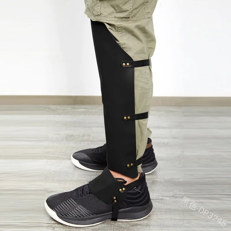 Medieval Viking Larp Greaves Leg Protector Leather Strap Wrap Armor ...