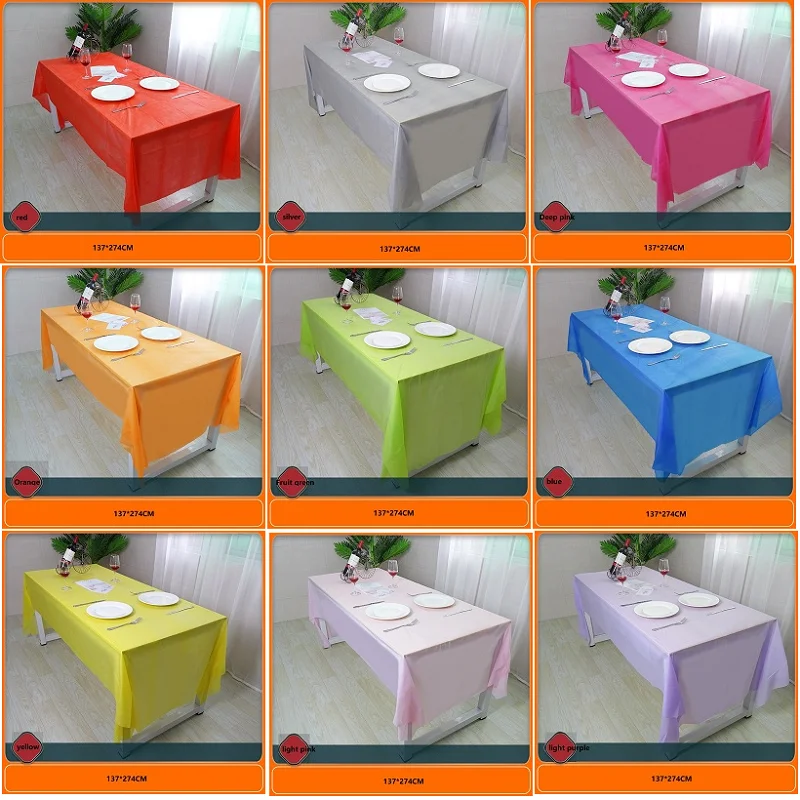 Couverture de Table en Plastique Bleu et Rose pour ixd'Anniversaire ...