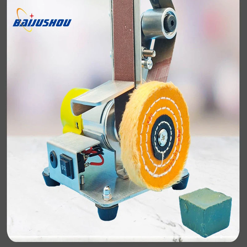 Multifunctional Desktop Vertical Mini Electric Abrasive Belt Sandpaper ...