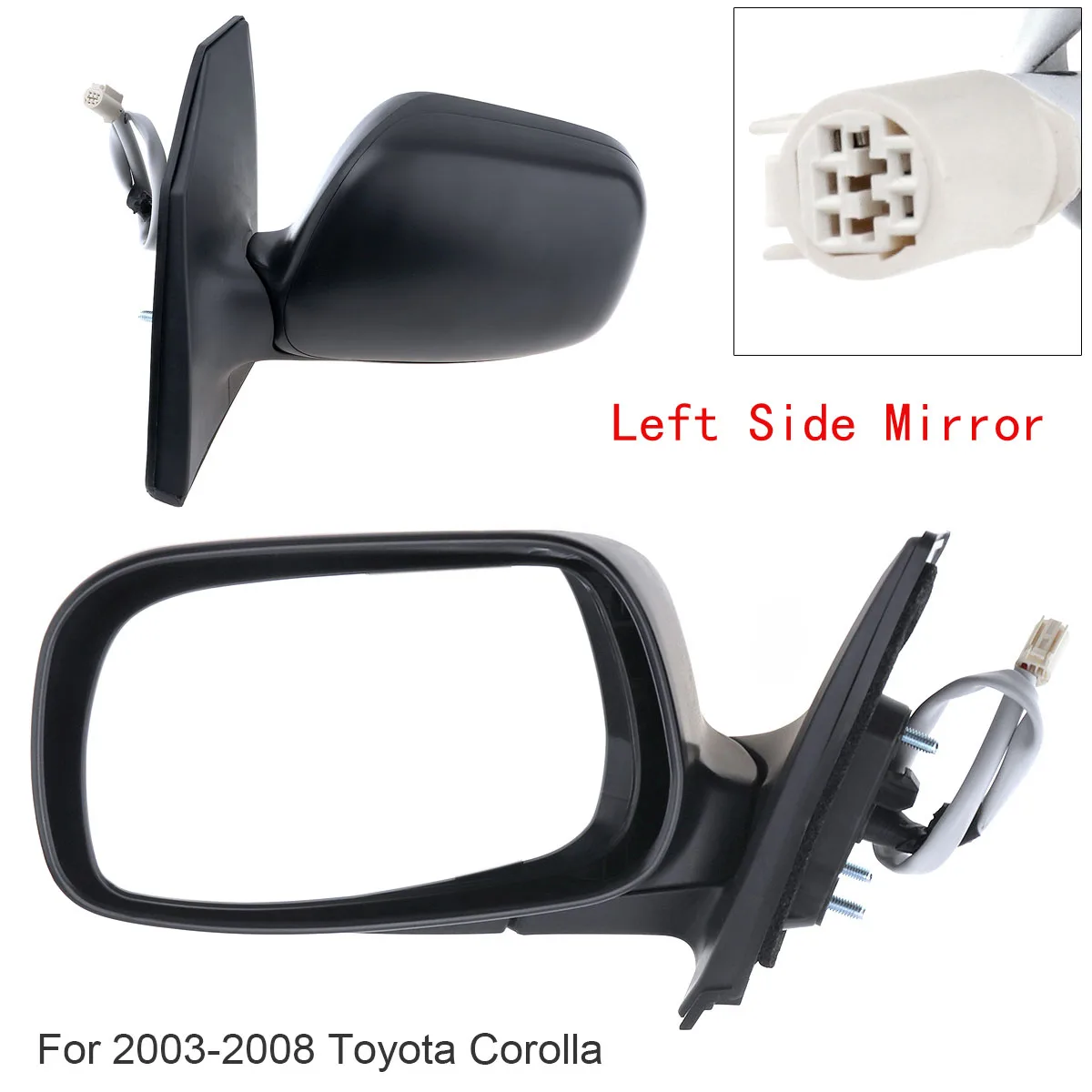 Non-Folding-Left-Right-Side-Mirror-Left-Right-Hand-RH-Mirror-for-2003 ...