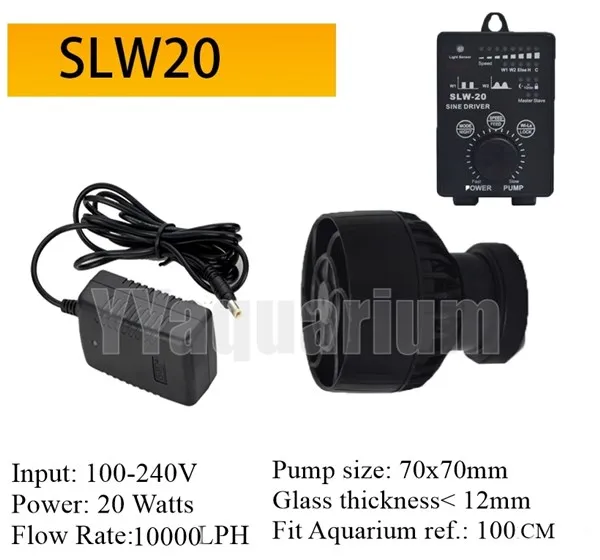 Jebao WI-FI SOW-5M SLW-10 SLW-20 SLW-30 SOSINE волна потока Wavemaker супер тихий мощный ...