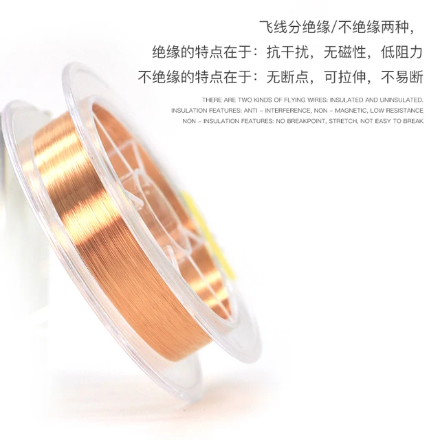 0,01 Mm/0,02 Mm Rézhuzal Szigetelt/Nem Szigetelt Légyvezeték A Pcb ...