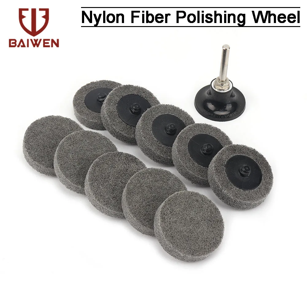 50mm-2inch-Nylon-Fiber-Abrasive-Disc-Polishing-Wheel-Buffing-Pads-9P ...
