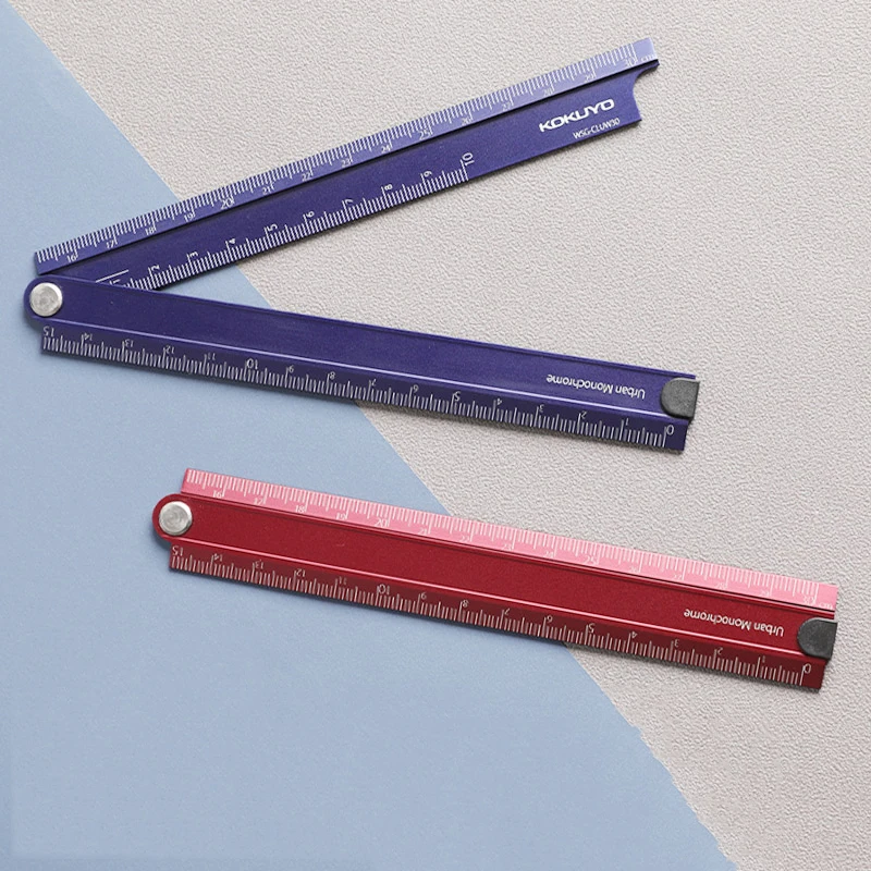 Japanese-Kokuyo-Folding-Ruler-Urban-Impression-Series-Aluminum-Ruler ...