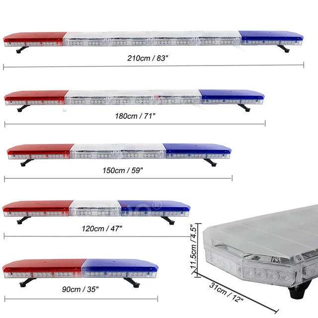 12V-24V 72 -136 LED Emergency Strobe Light Bar Recovery Beacon Wrecker ...